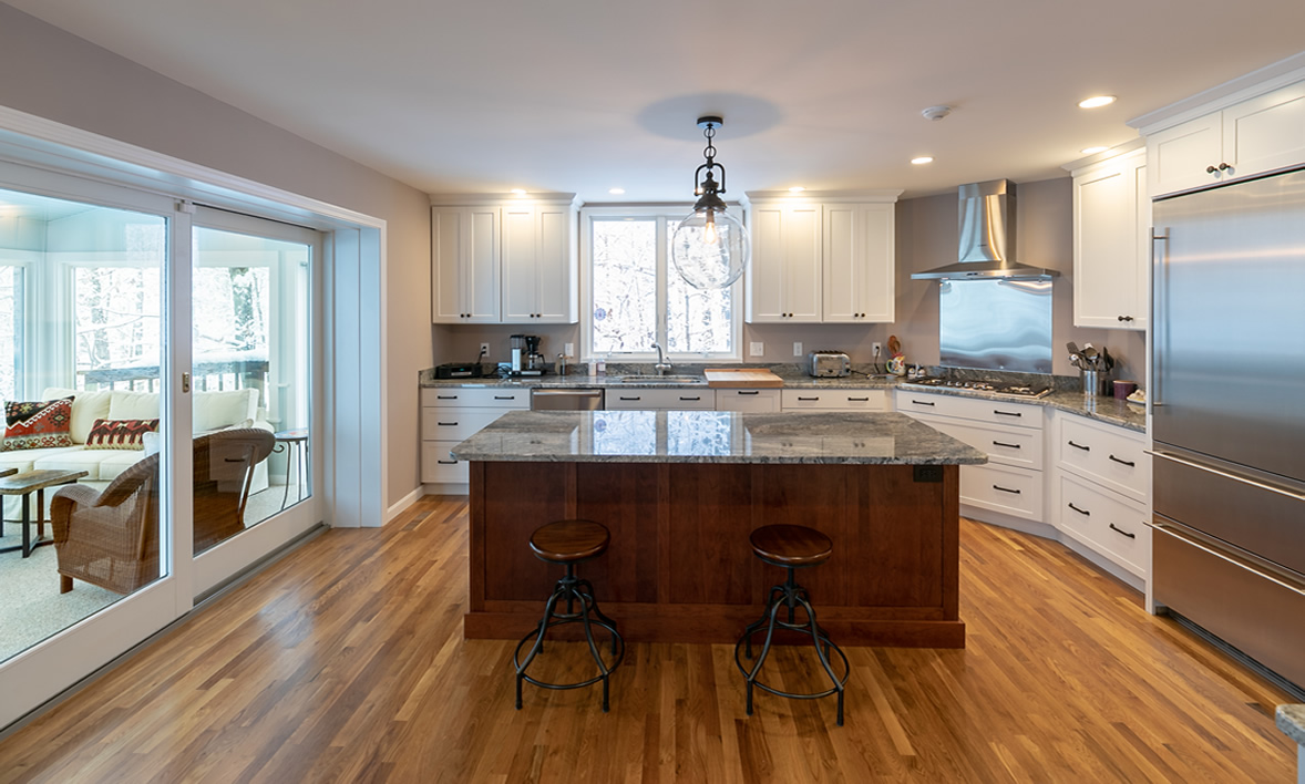 Baxter — Kitchen and Porch - NH VT Contractors Builders